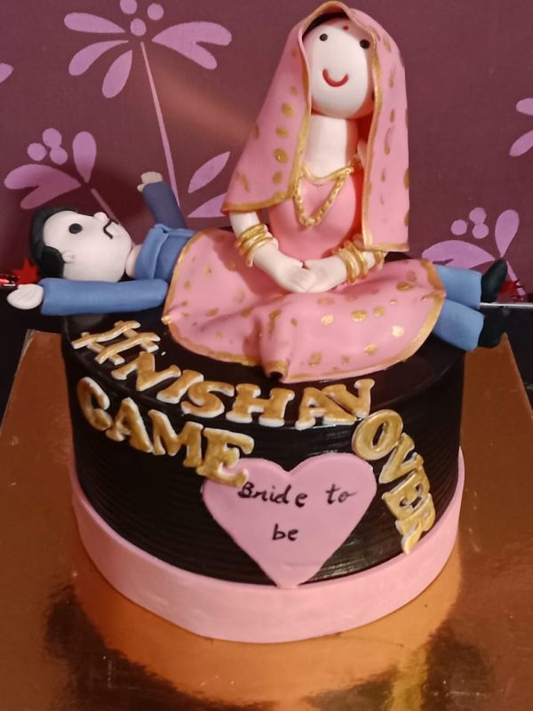 Game Over Cake for Bride | YummyCake