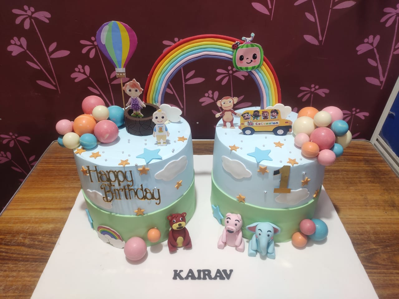 Double Rainbow Cake Online | YummyCake