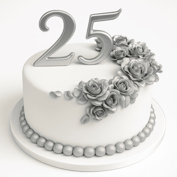 25th Silver Jubilee Cake Online Delivery | Yummycake