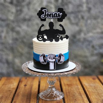 Buy Weightlifter Fitness Birthday Cake | YummyCake