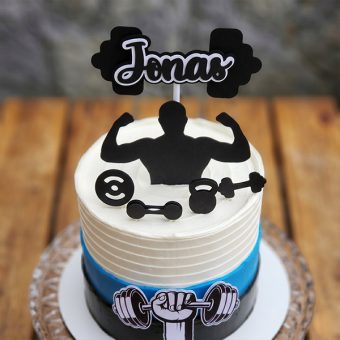 Buy Weightlifter Fitness Birthday Cake | YummyCake